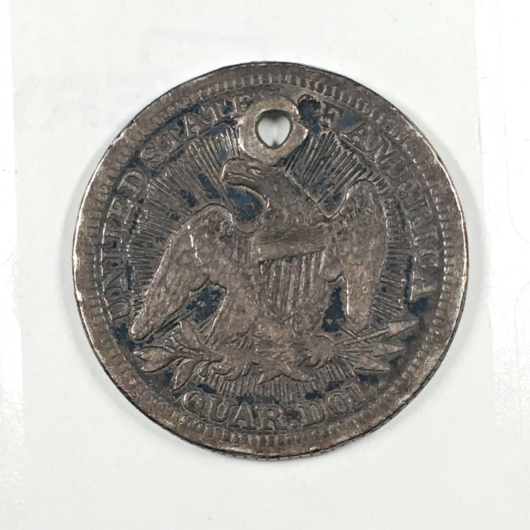 18?? Silver Liberty Seated Quarter*Holed | Property Room