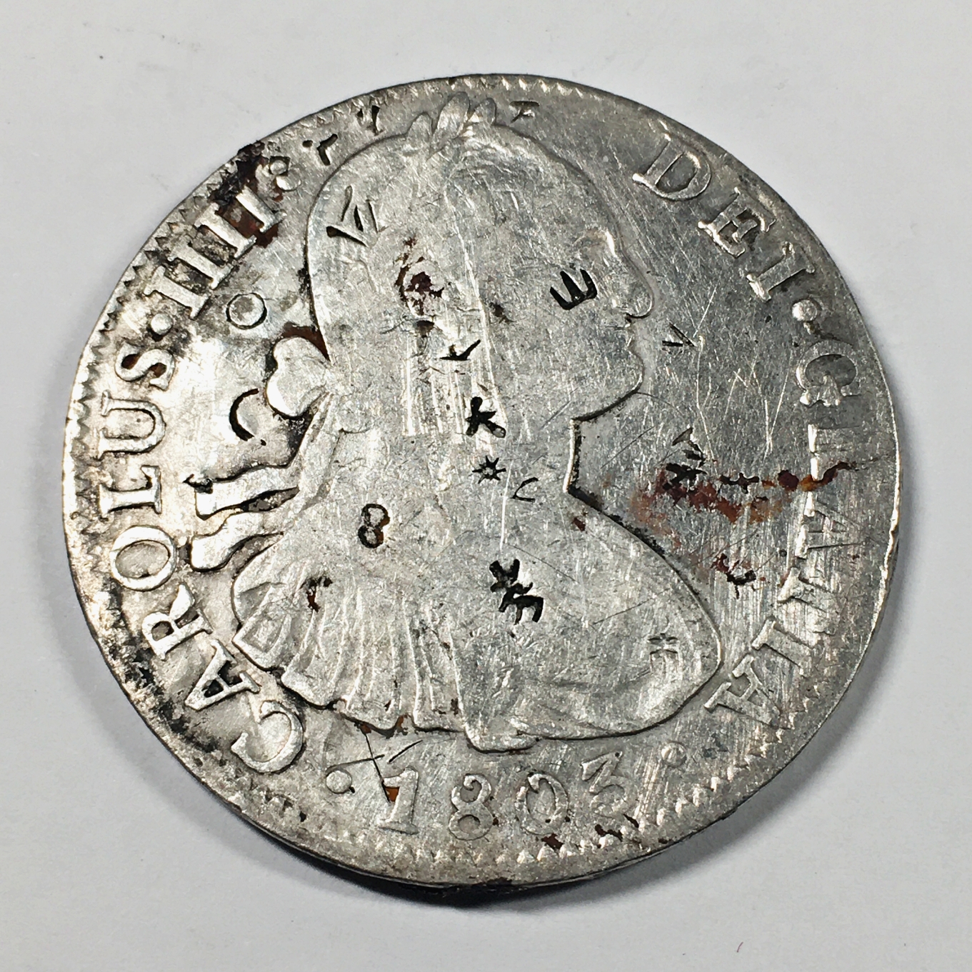 1803Mo Mexico Spanish Colony Silver 8 Reales*ASW: 0.7797oz | Property Room