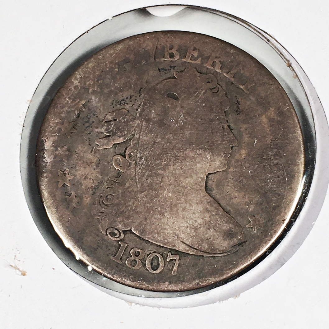 1807 Silver Draped Bust Quarter | Property Room