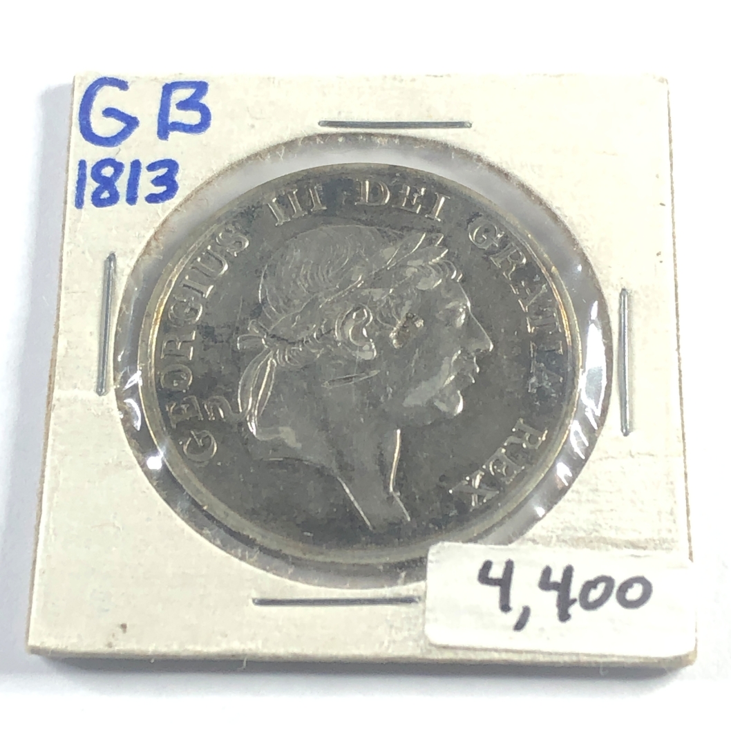 1813 Great Britain Silver Bank Token 3 Shilling | Property Room