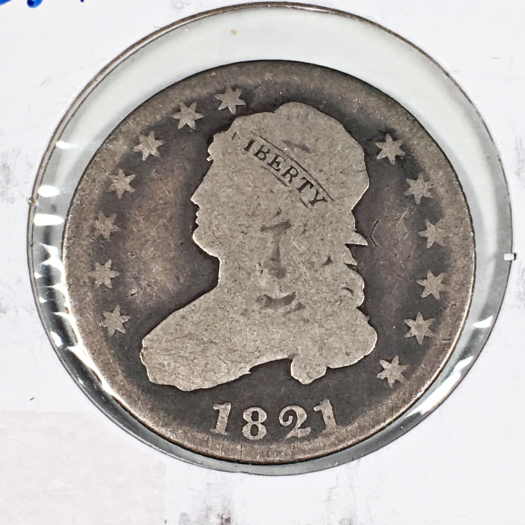 1821 Silver Capped Bust Quarter | Property Room