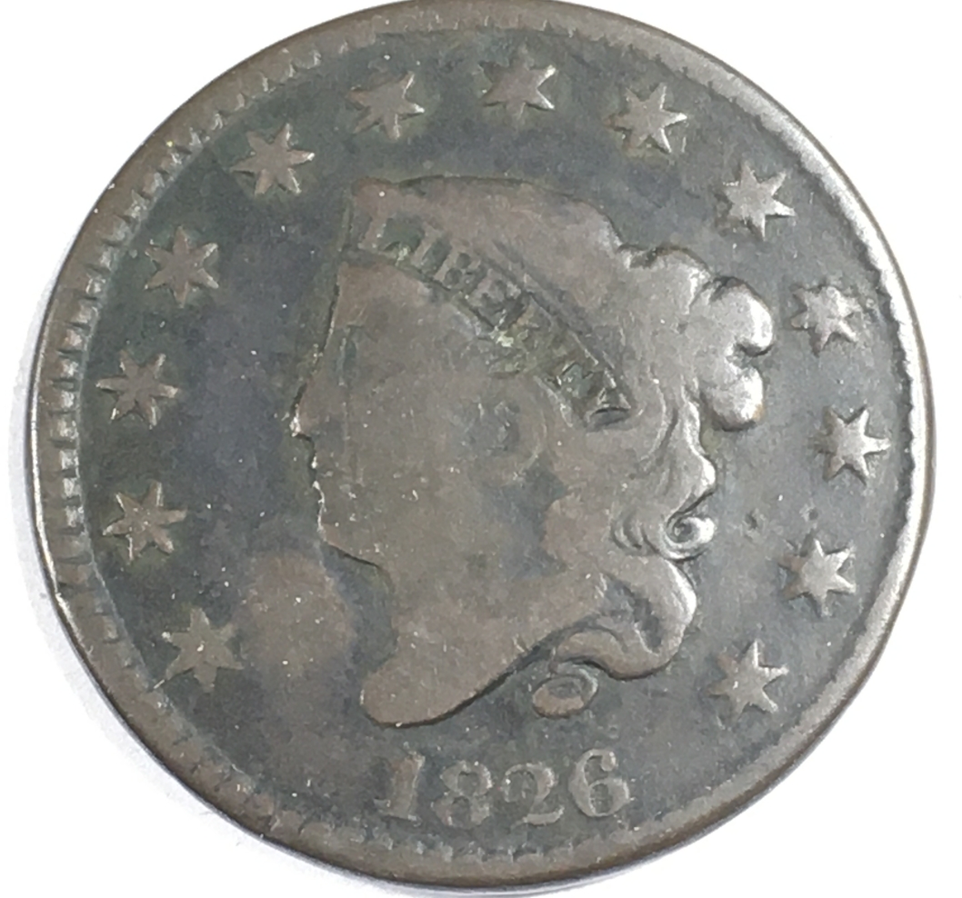 1826 Matron Head Large Cent*LIBERTY Fully Visible | Property Room