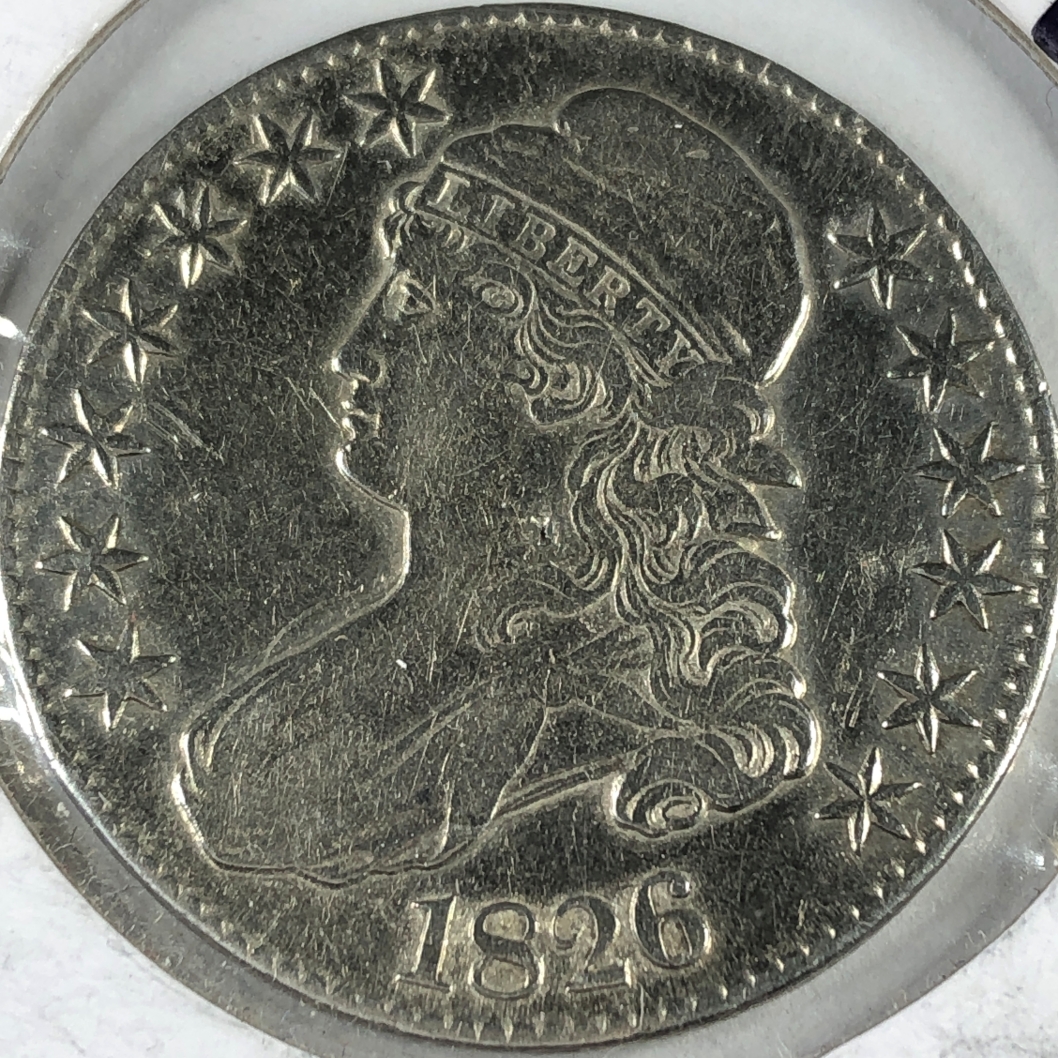 1826 Silver Capped Bust Half Dollar Nearly 200 Year Old Type Coin *High ...