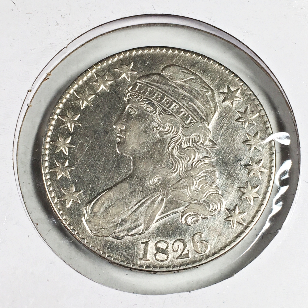 1826 Silver Capped Bust Half Dollar*LIBERTY fully Visible | Property Room