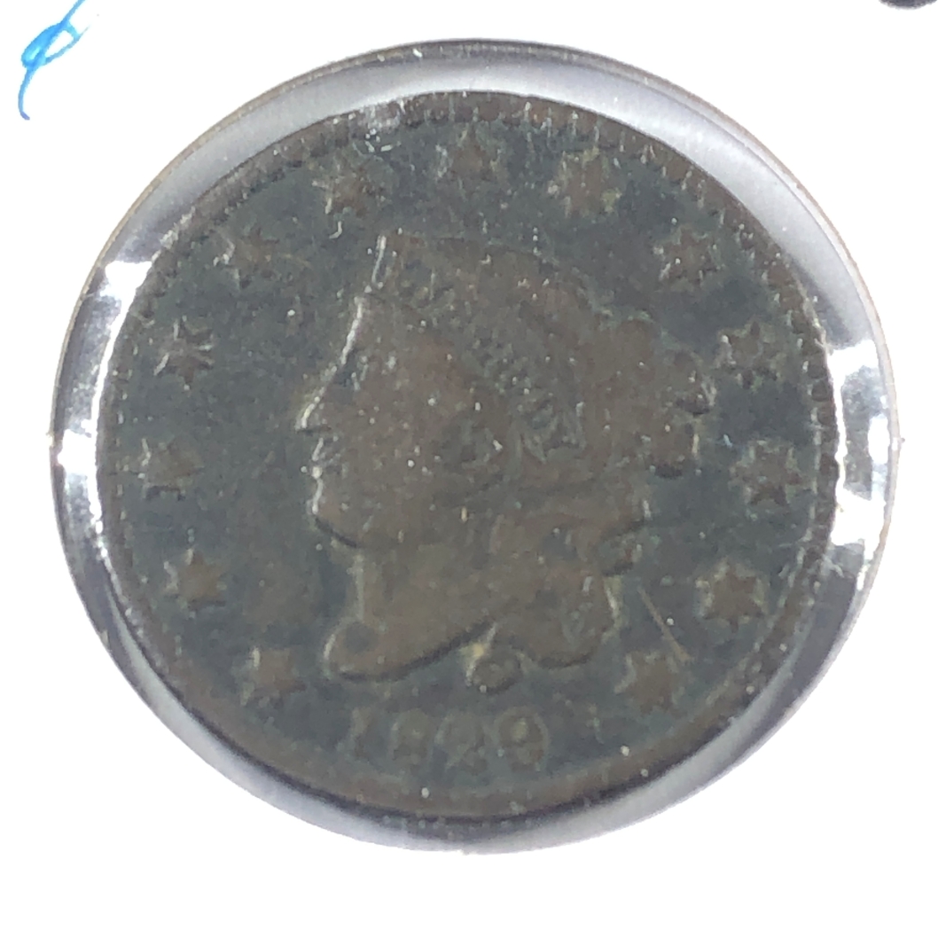 1829 (medium letters) Classic Head Large Cent*LIBERTY Fully Visible ...