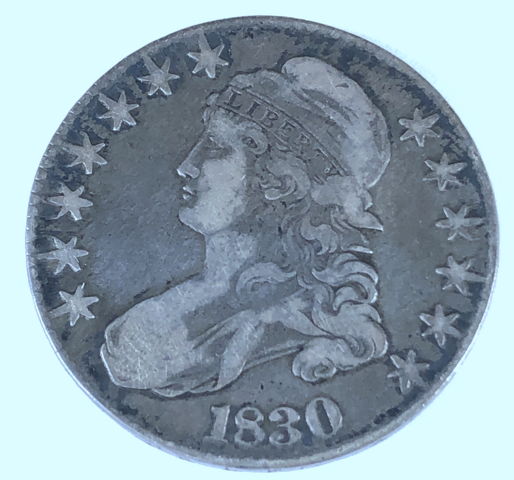 1830 Silver Capped Bust Half Dollar in High Grade Condition Nice ...
