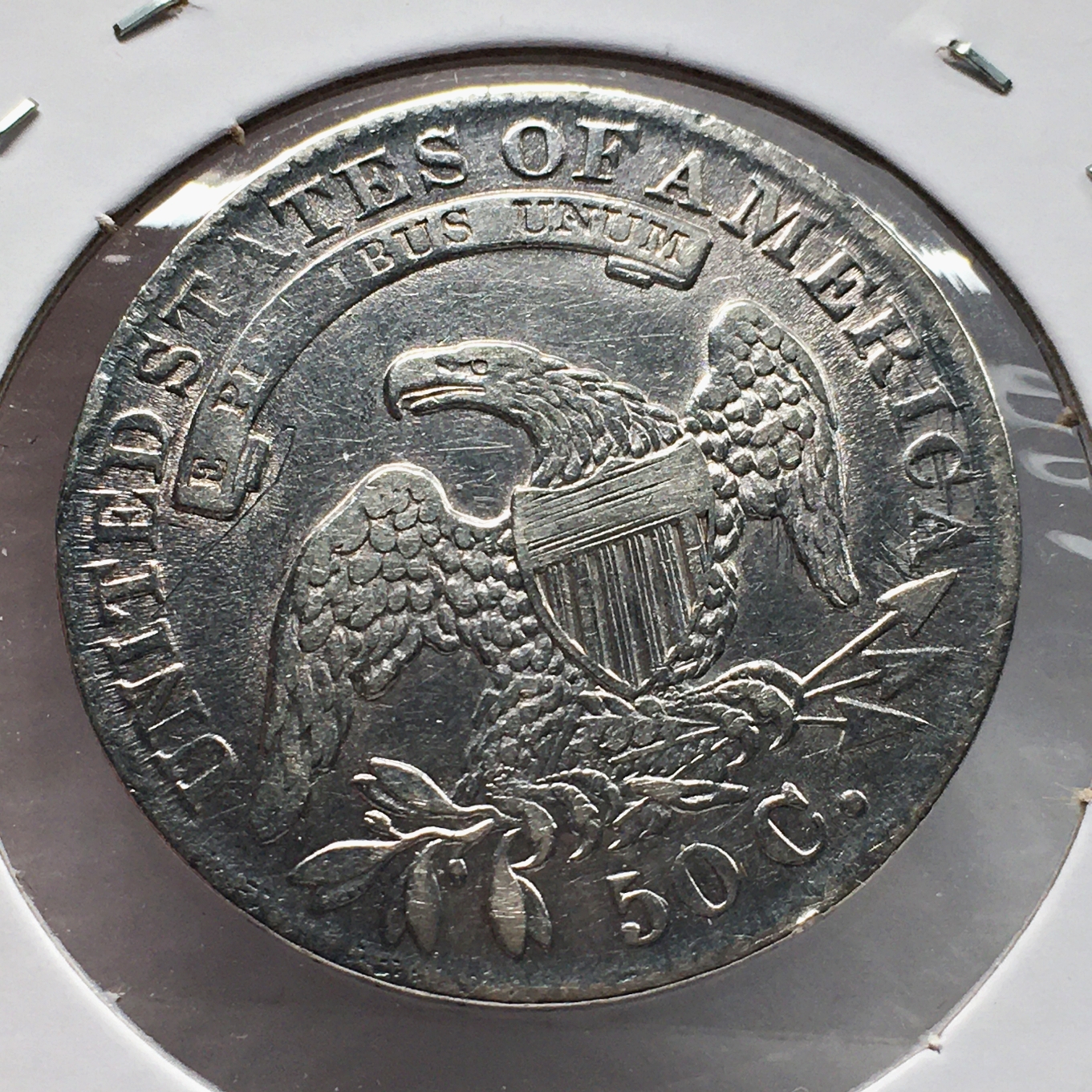 1832 Silver Capped Bust Lettered Edge Half Dollar | Property Room