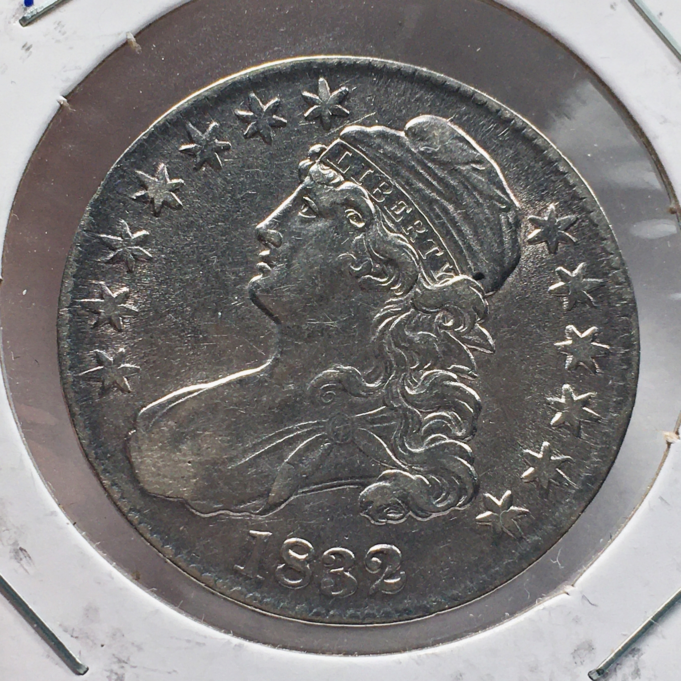 1832 Silver Capped Bust Lettered Edge Half Dollar | Property Room