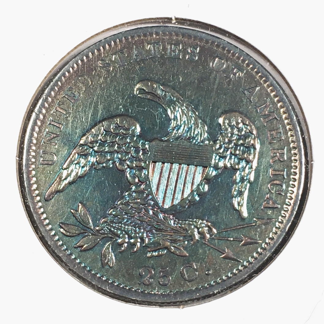 1833 Silver Capped Bust Quarter*Color | Property Room