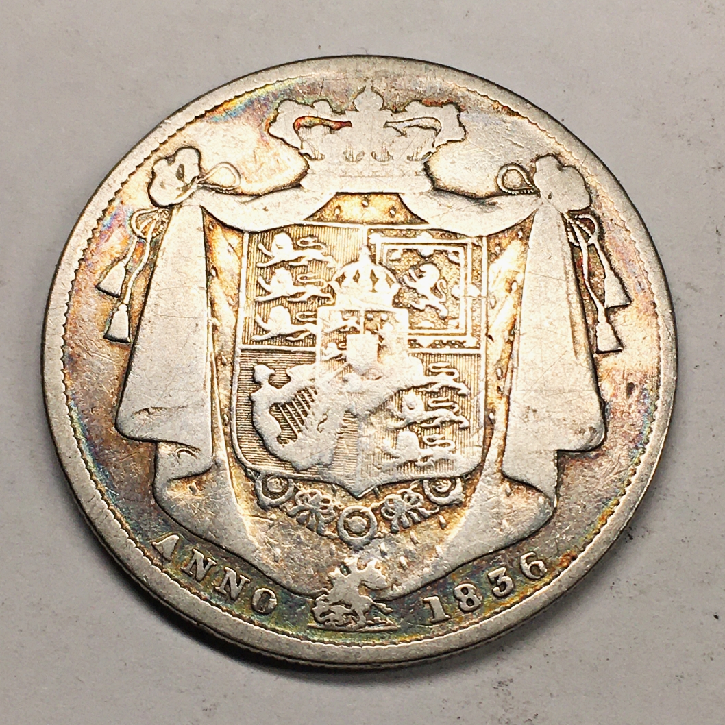 1836 England Half Crown William IV Silver Coin | Property Room