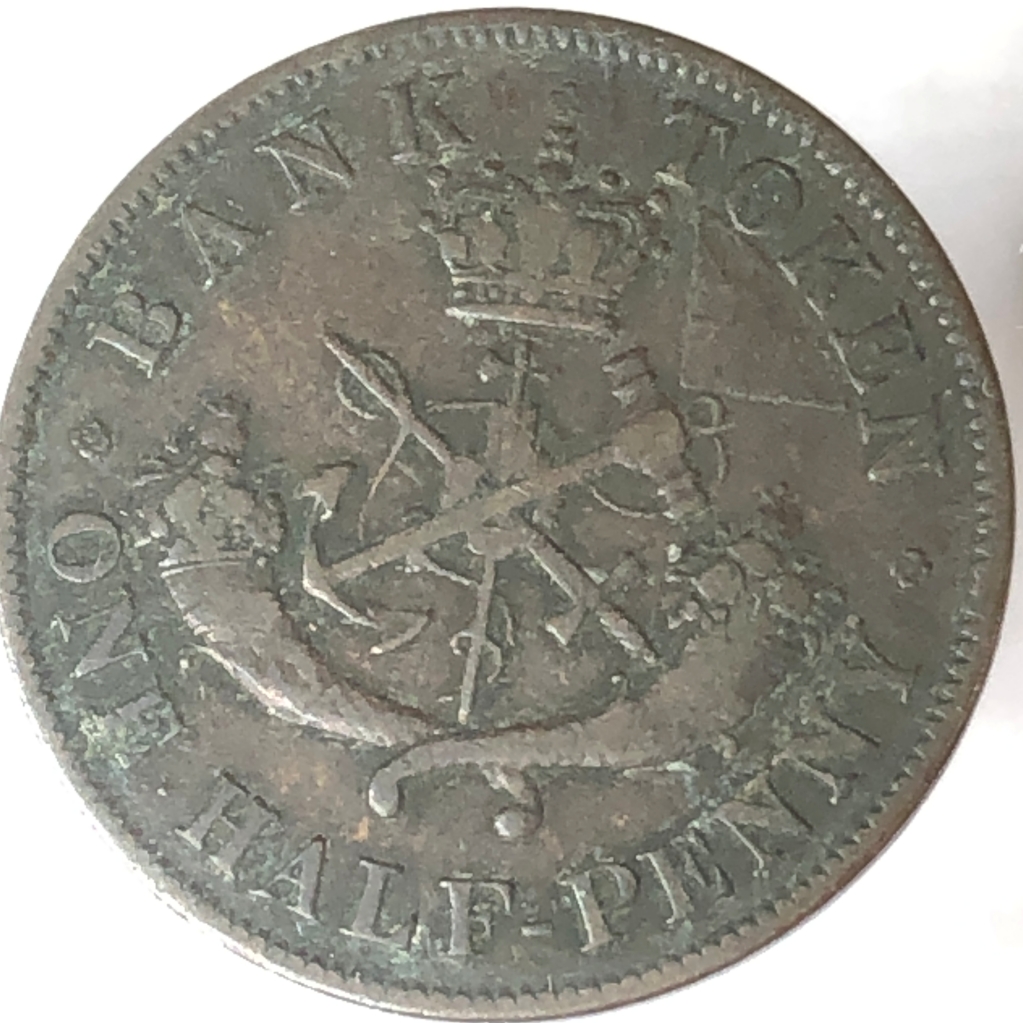 1850 Bank of Upper Canada One Penny Token | Property Room