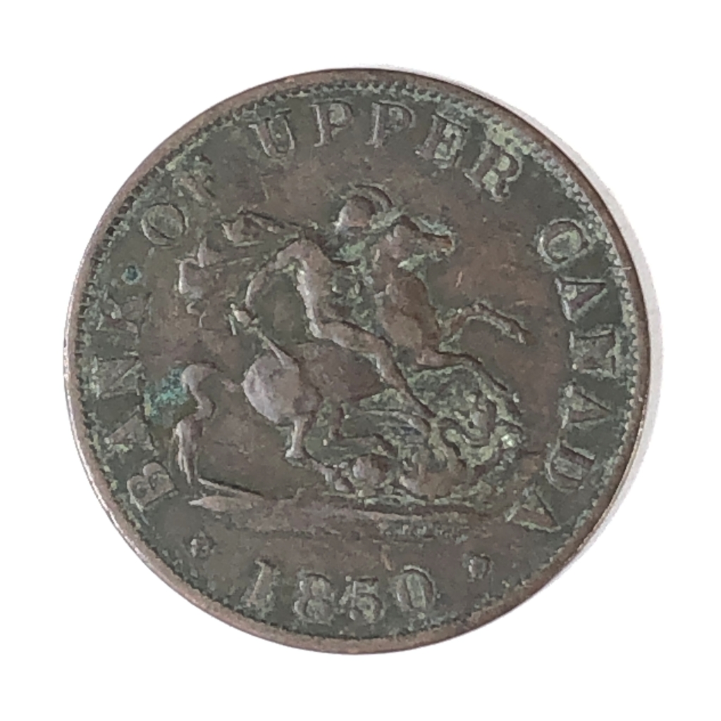 1850 Bank of Upper Canada One Penny Token | Property Room
