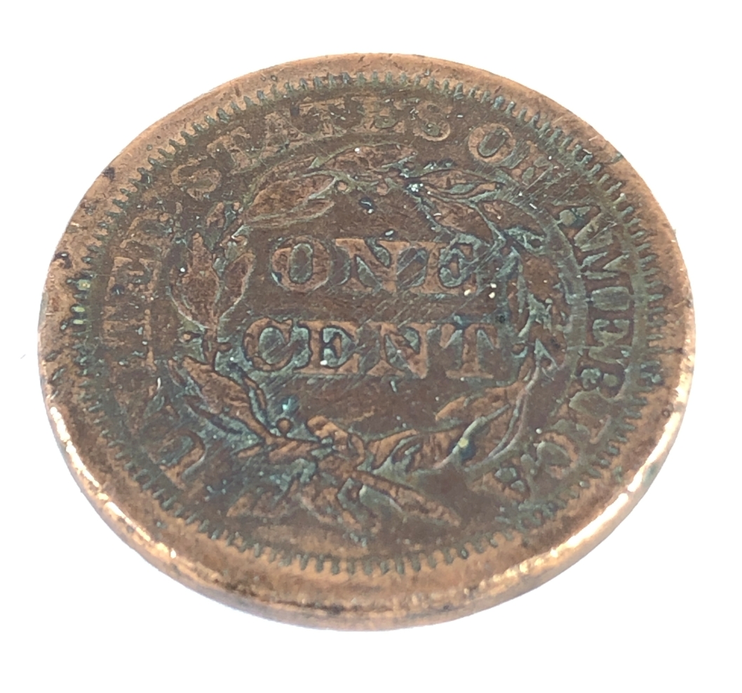 1850 Braided Hair Large Cent | Property Room