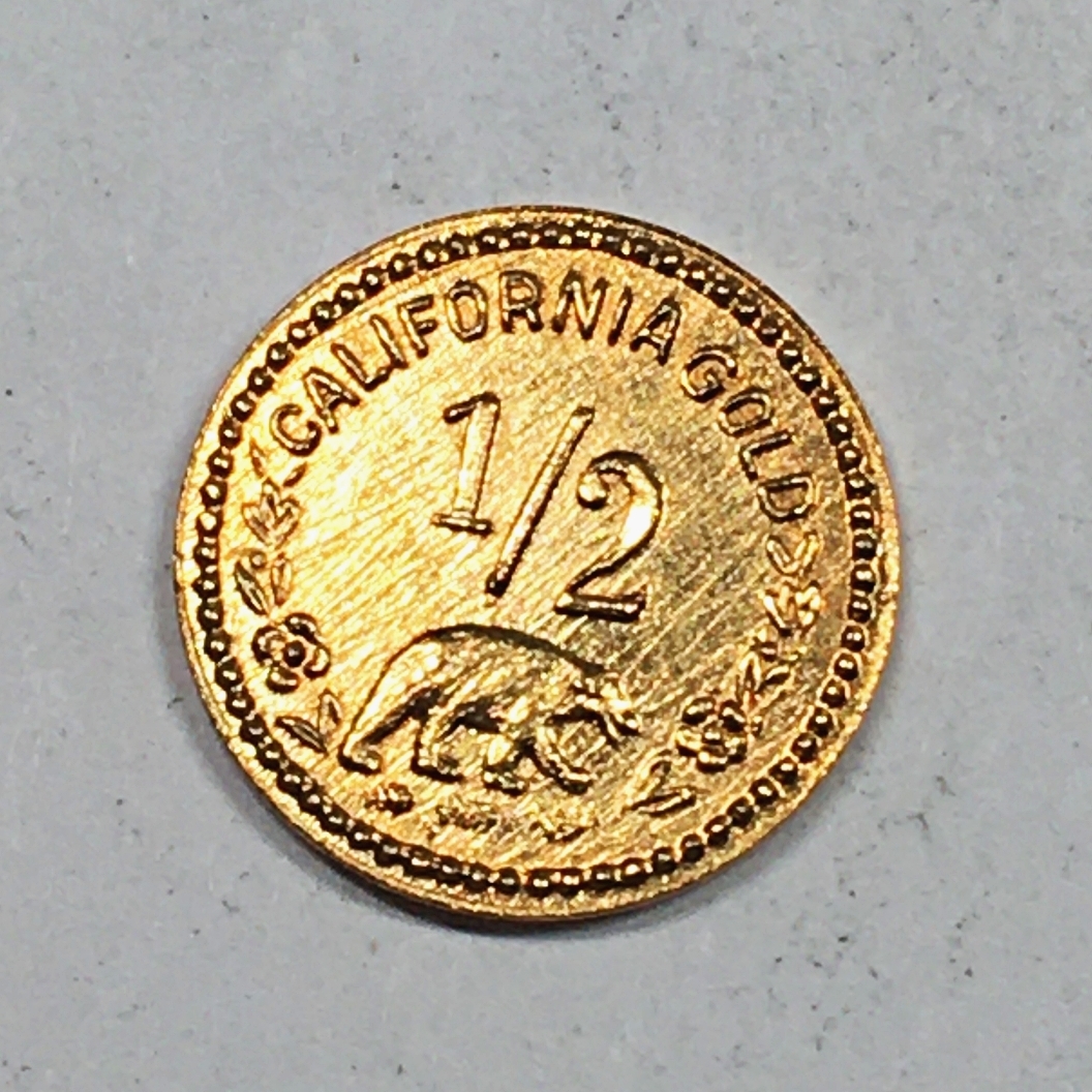 1852 California Gold Token*0.07 Grams | Property Room