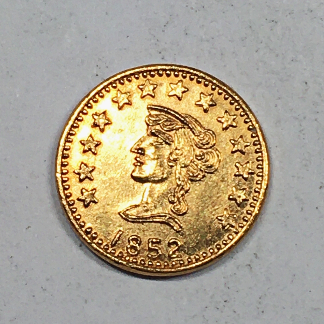 1852 California Gold Token*0.07 Grams | Property Room