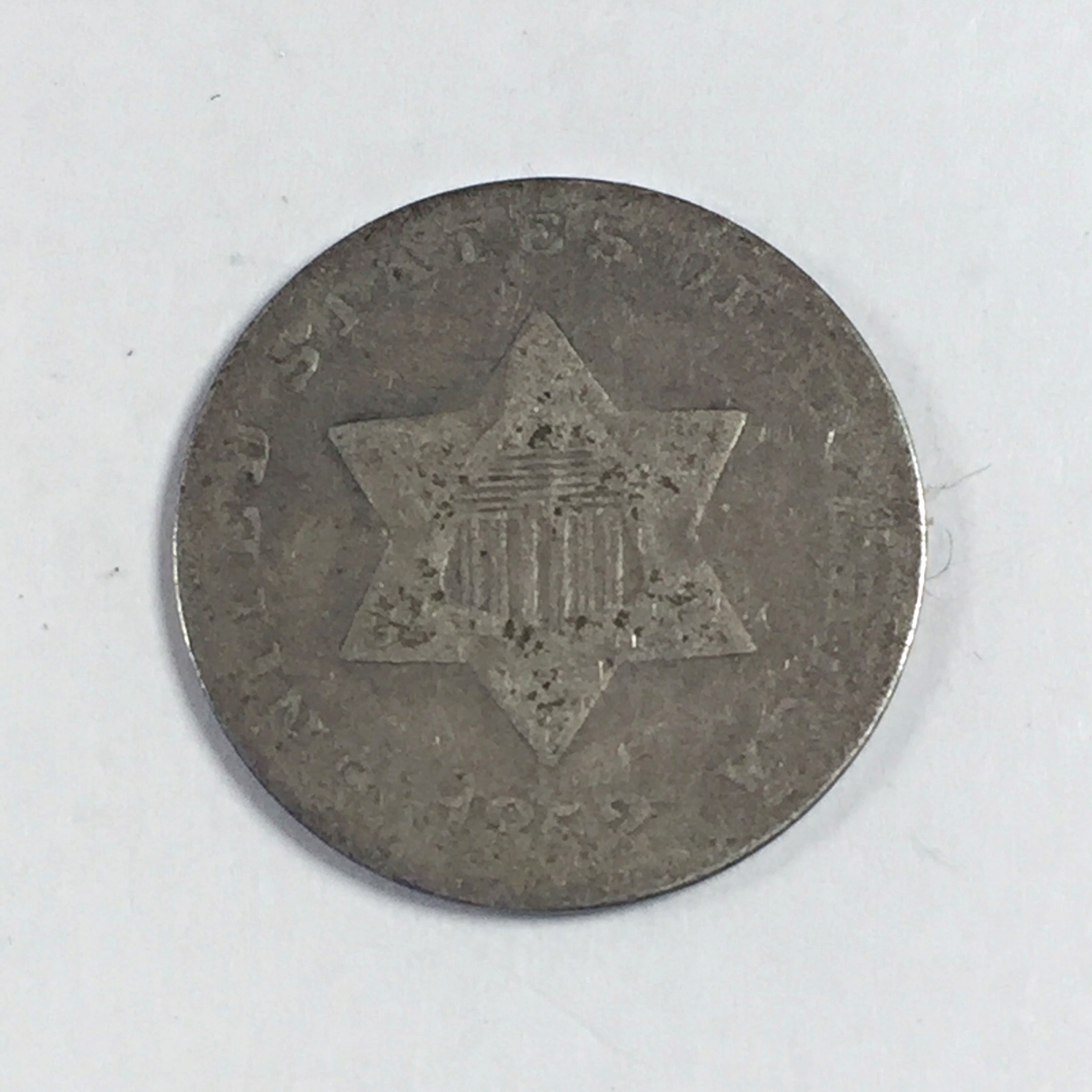 1852 Silver 3c Piece | Property Room