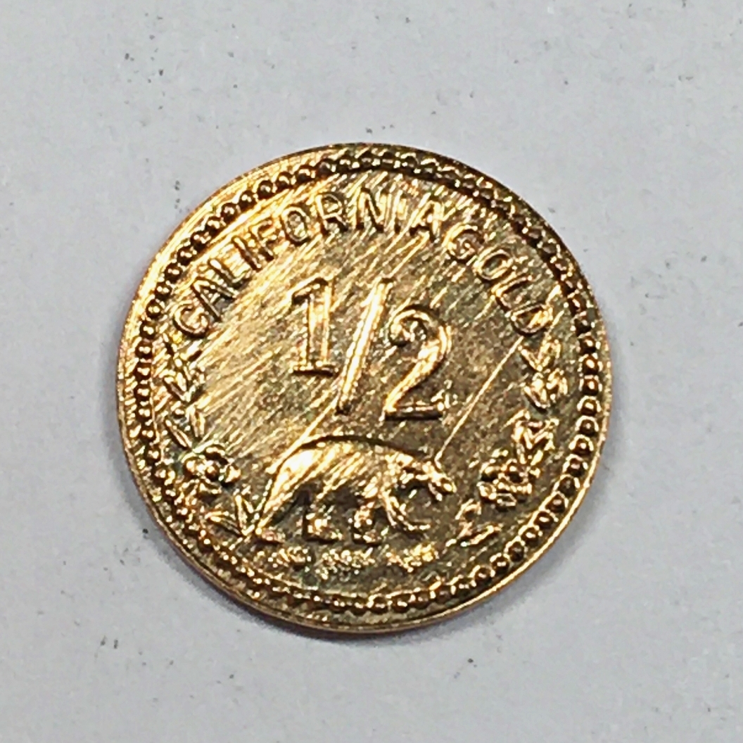 1853 California Gold Token*0.07 Grams | Property Room