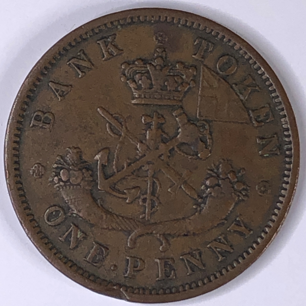 1857 Bank of Upper Canada One Penny Token | Property Room