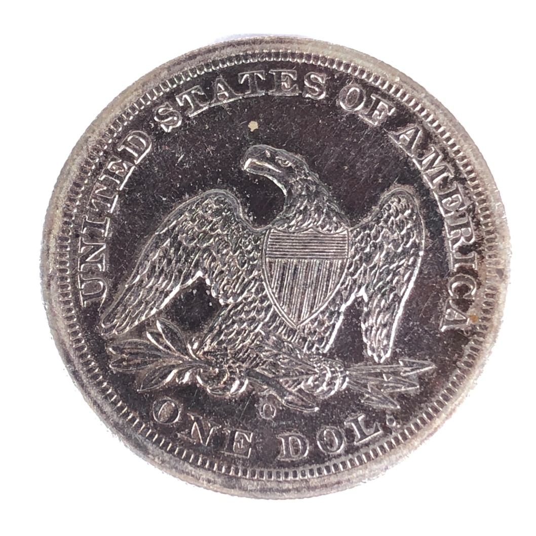 1860-O Seated Liberty Silver $1*Struck at New Orleans*Color! | Property ...