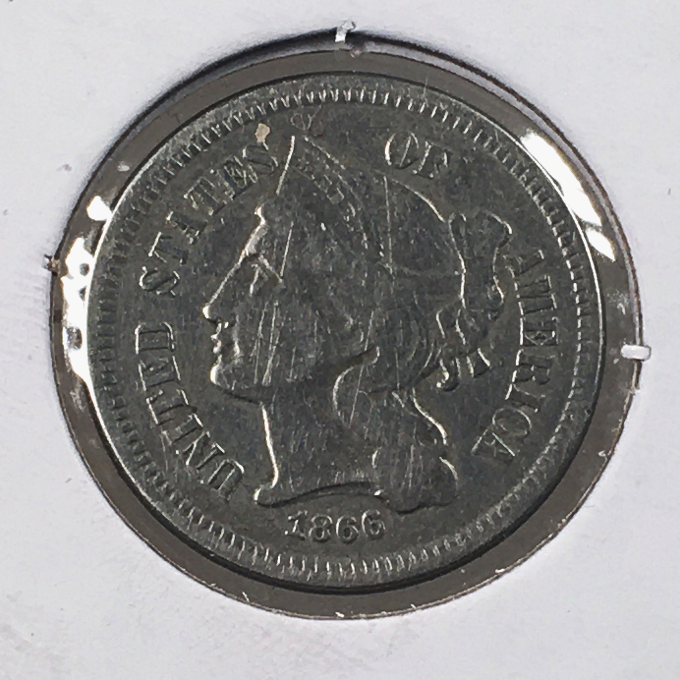 1866 Nickel 3c Coin | Property Room