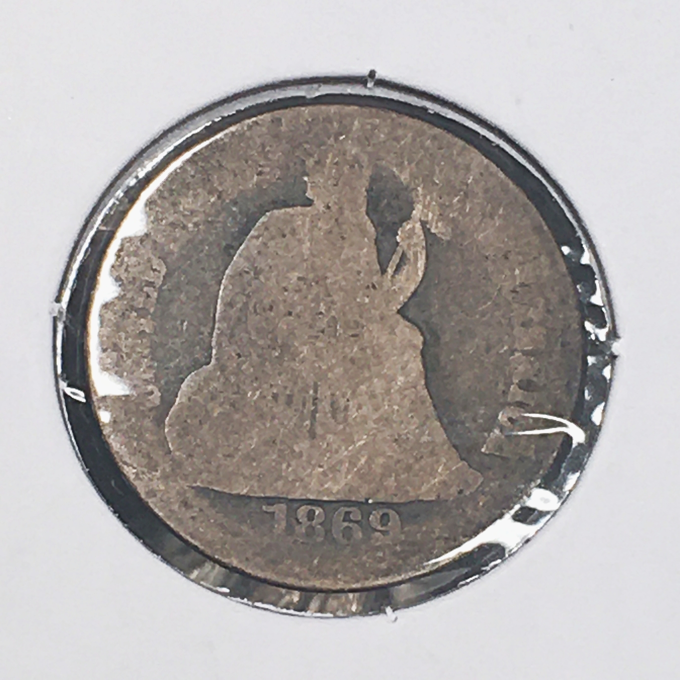 1869-S Silver Seated Liberty Dime | Property Room