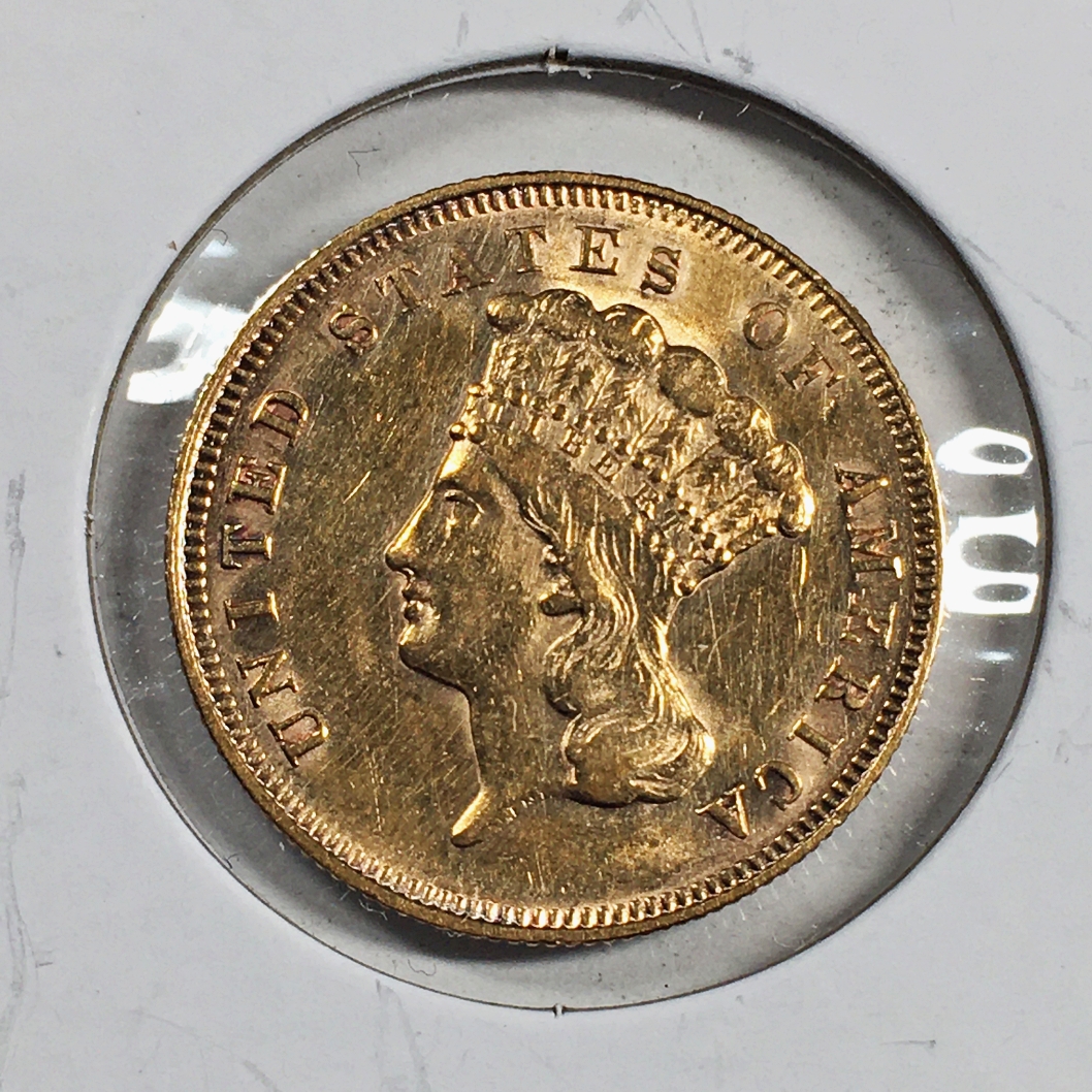 1878 $3 Indian Princess Gold Coin from the Philadelphia Mint | Property ...