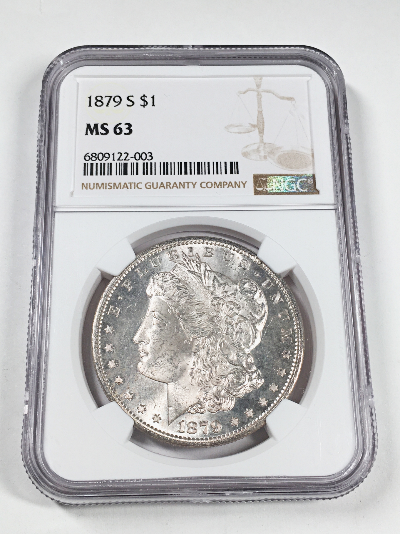 1879-S Morgan Silver Dollar*Graded MS63 by NGC | Property Room