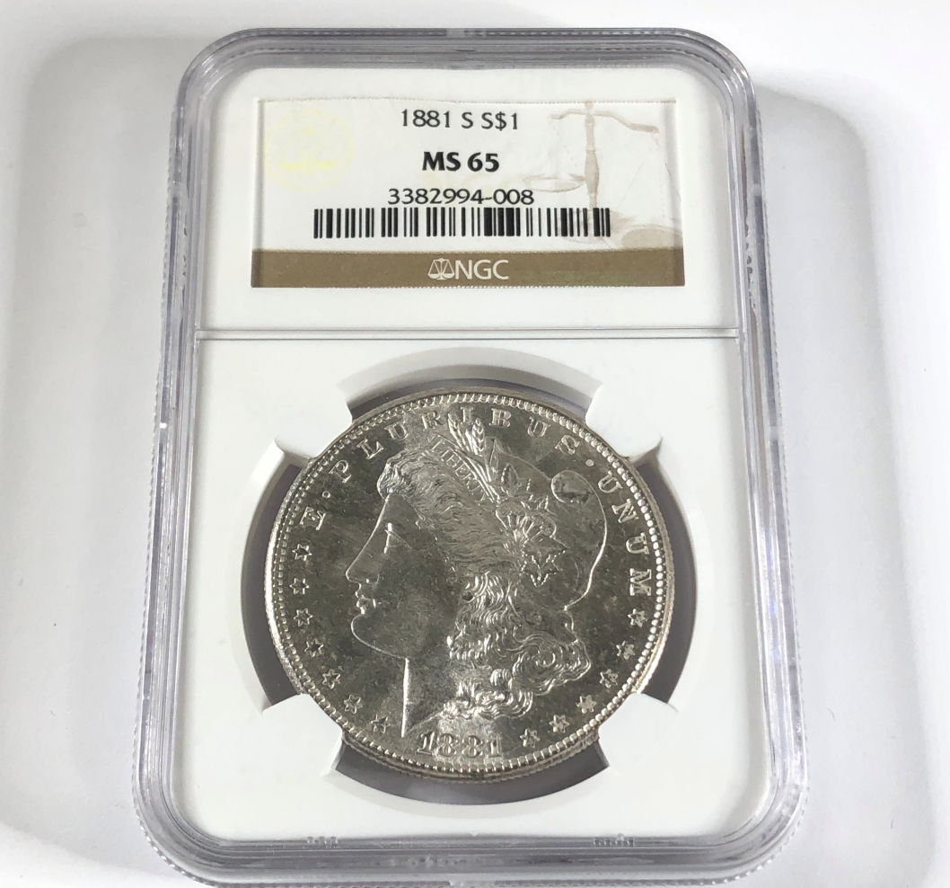1881-S Morgan Silver Dollar*Graded MS65 by NGC | Property Room