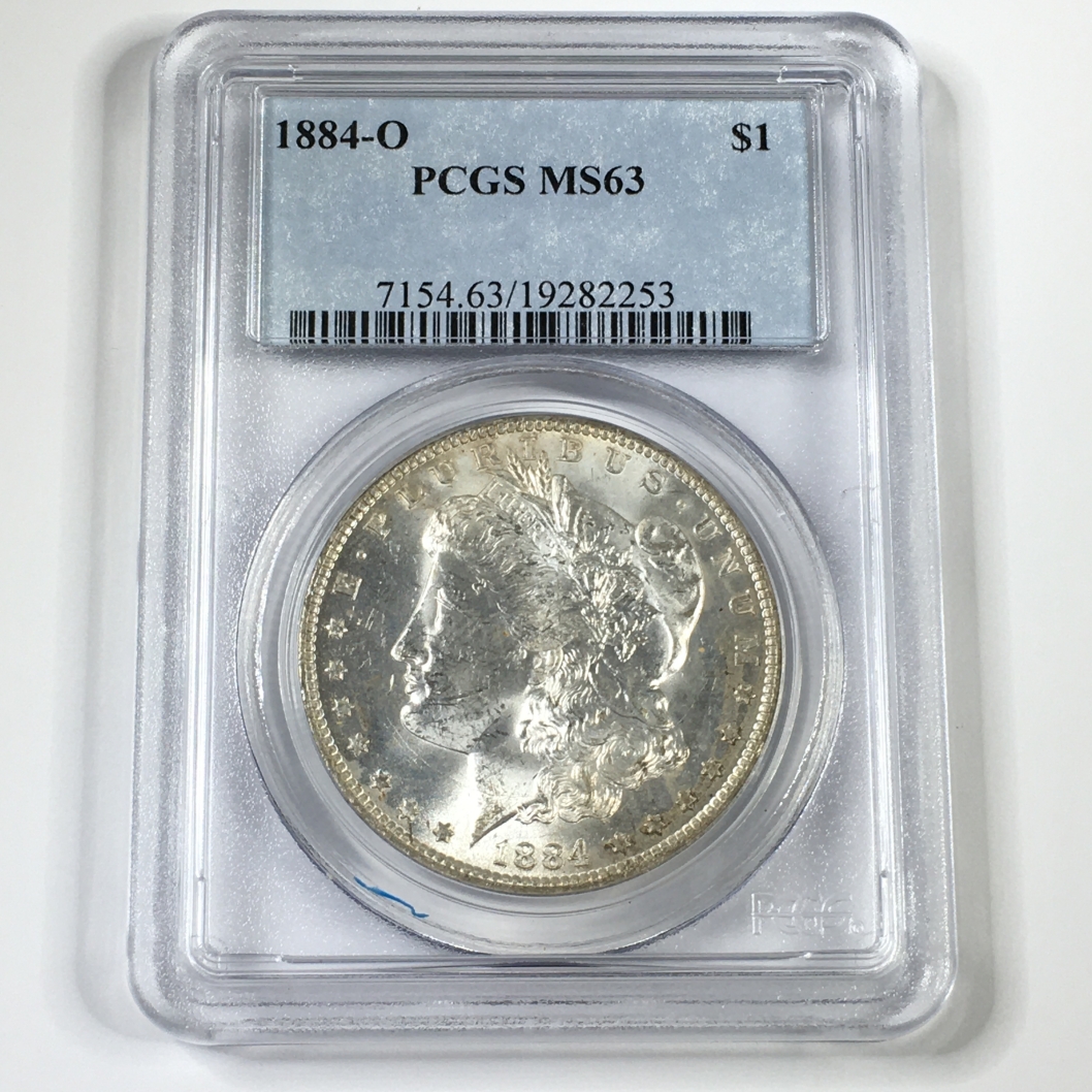 1884-O Morgan Silver Dollar*Graded MS63 by PCGS*Struck at New Orleans | Property Room