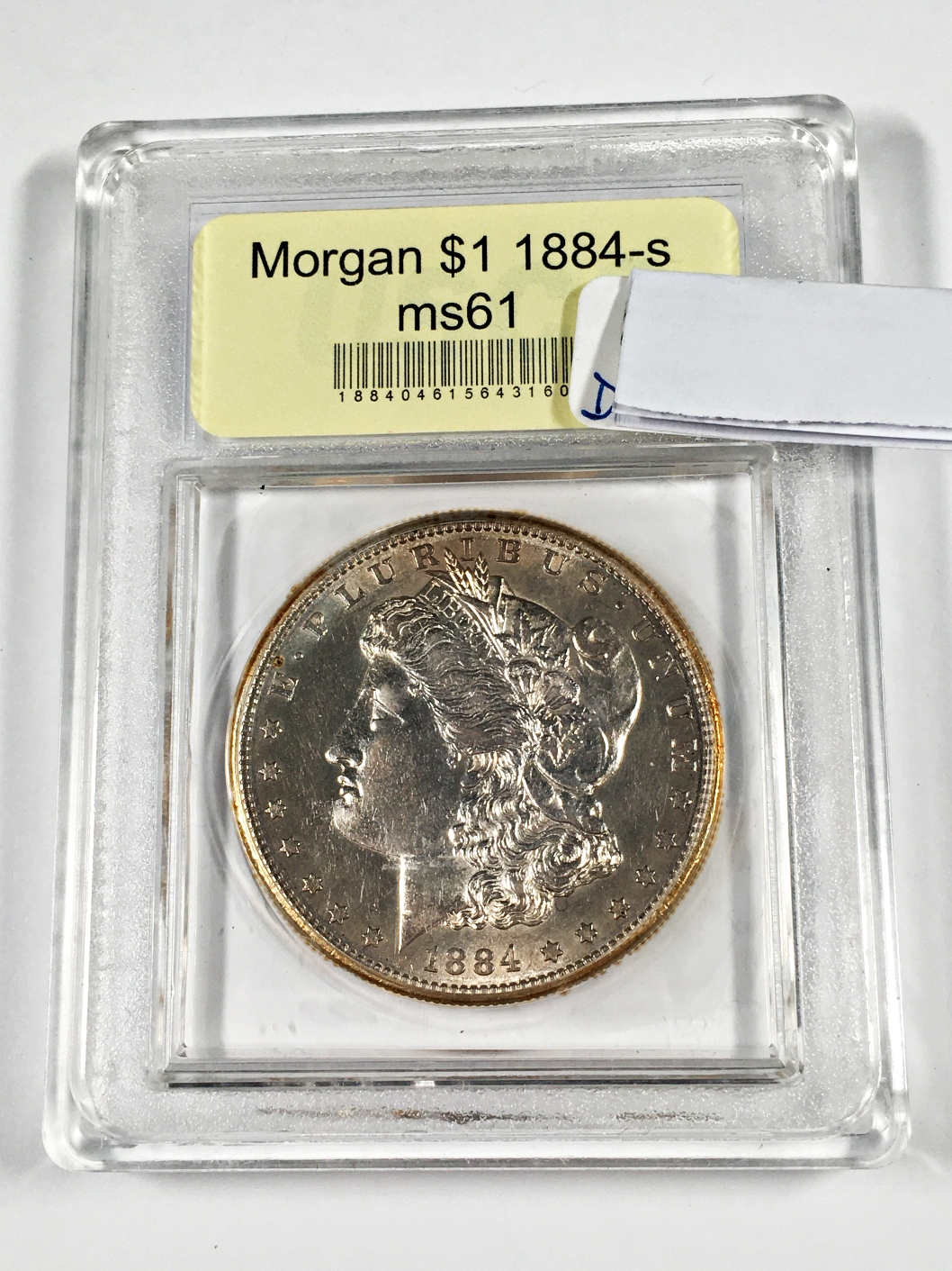 1884-S Morgan Silver Dollar*Graded MS61 by USCG | Property Room