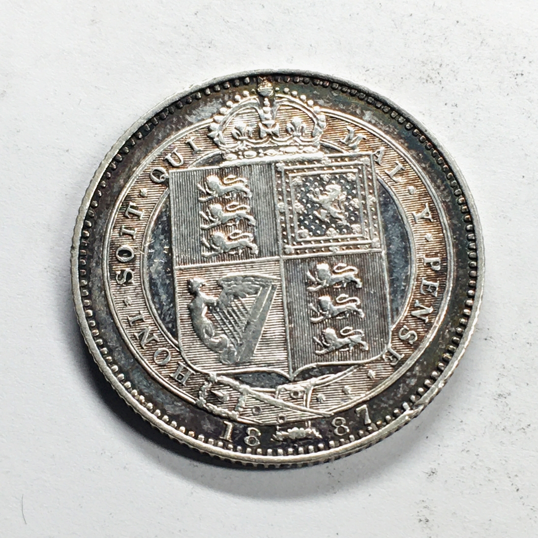 1887 England Queen Victoria Silver 6 Pence | Property Room