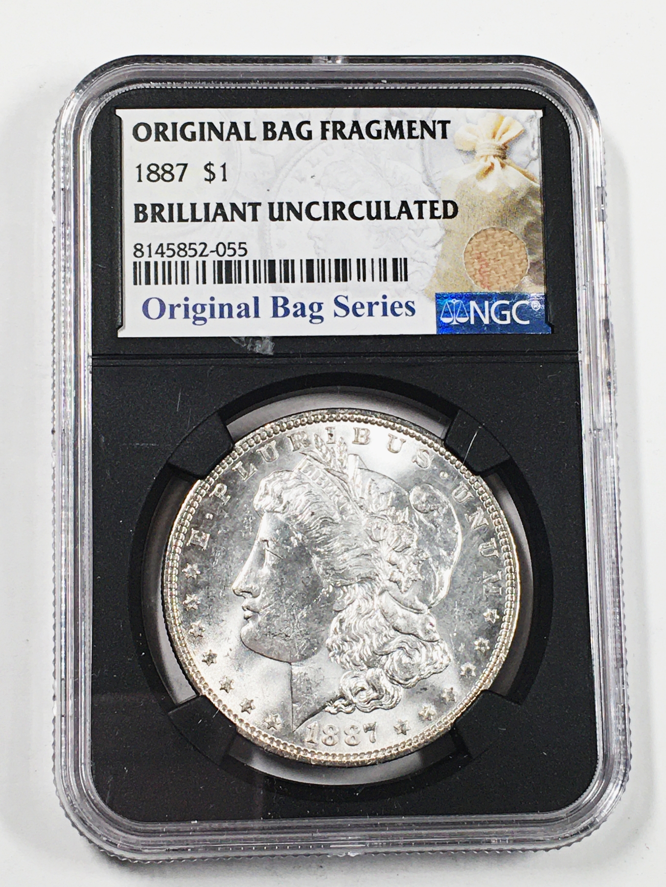 1887 Morgan Silver Dollar*Graded Brilliant Uncirculated by NGC*Slab Contains Original Bag ...