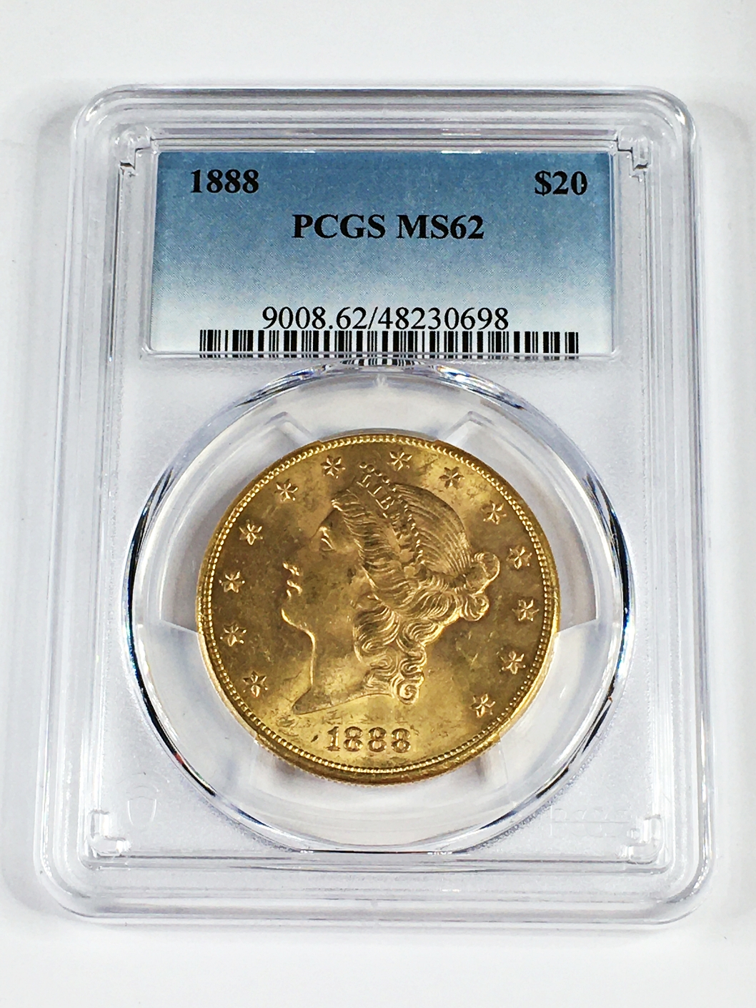 1888 Gold Liberty Head $20 Double Eagle*Graded MS62 by PCGS | Property Room