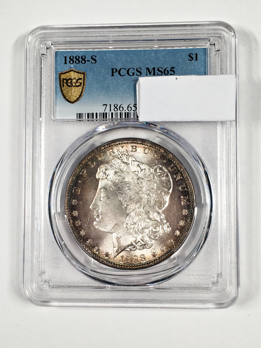 1888-S Morgan Silver Dollar*Graded MS65 by PCGS*Gold Label | Property Room