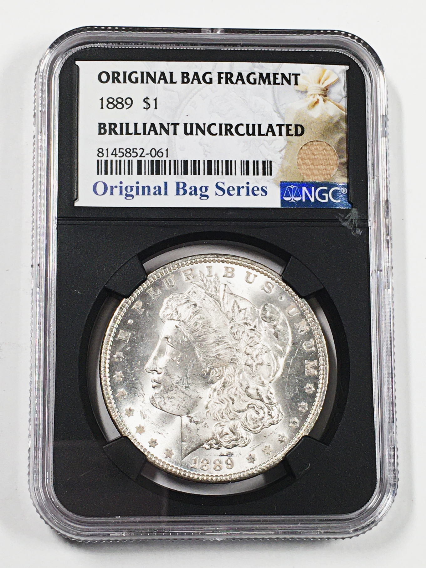 1889 Morgan Silver Dollar*Graded Brilliant Uncirculated by NGC*Slab Contains Original Bag ...