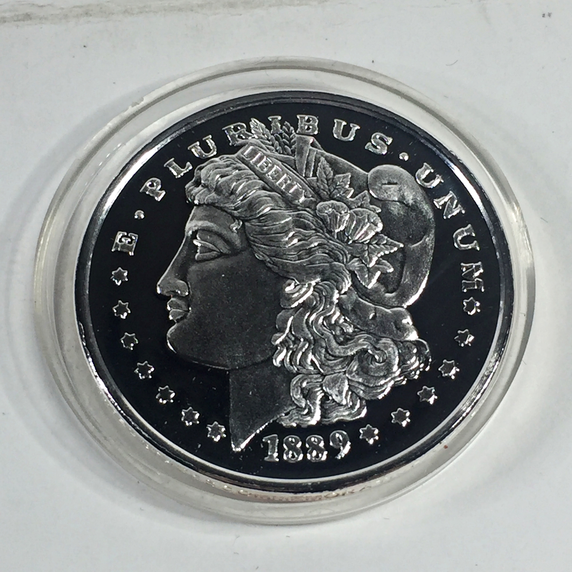 1889-CC Morgan Dollar Replica Commemorating the Original that was ...