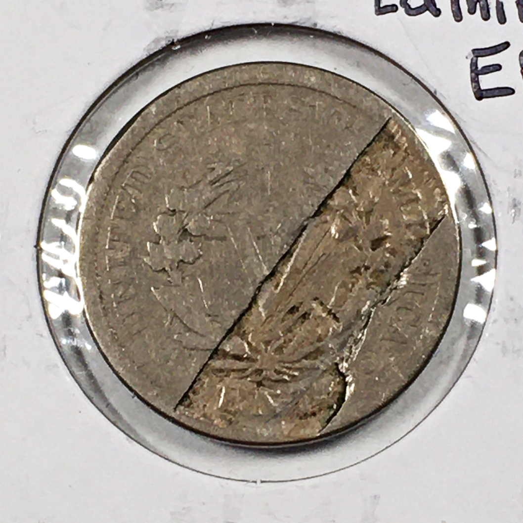 1890 Liberty Head Nickel with Major Lamination Error | Property Room