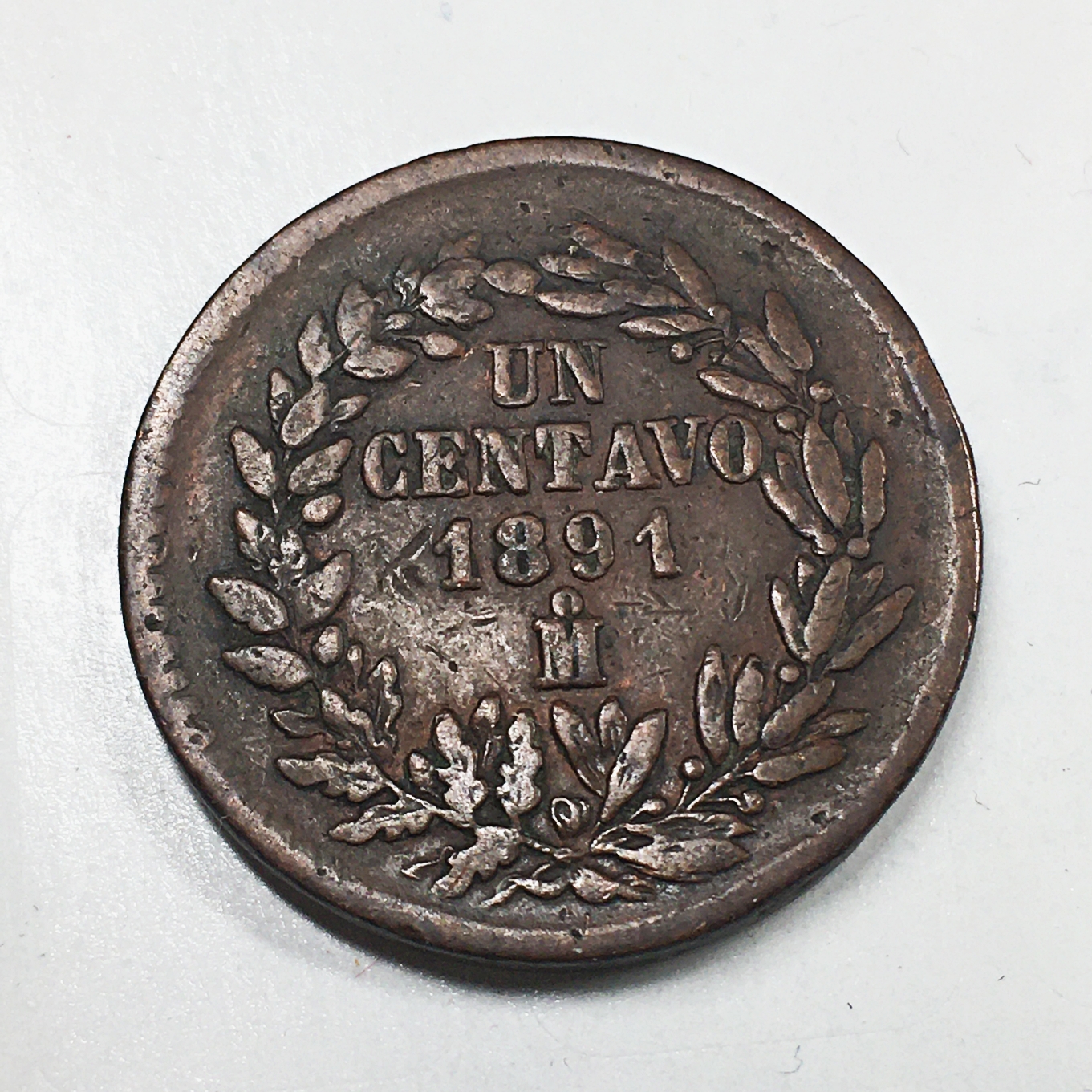 1891Mo Mexico 1 Centavo | Property Room