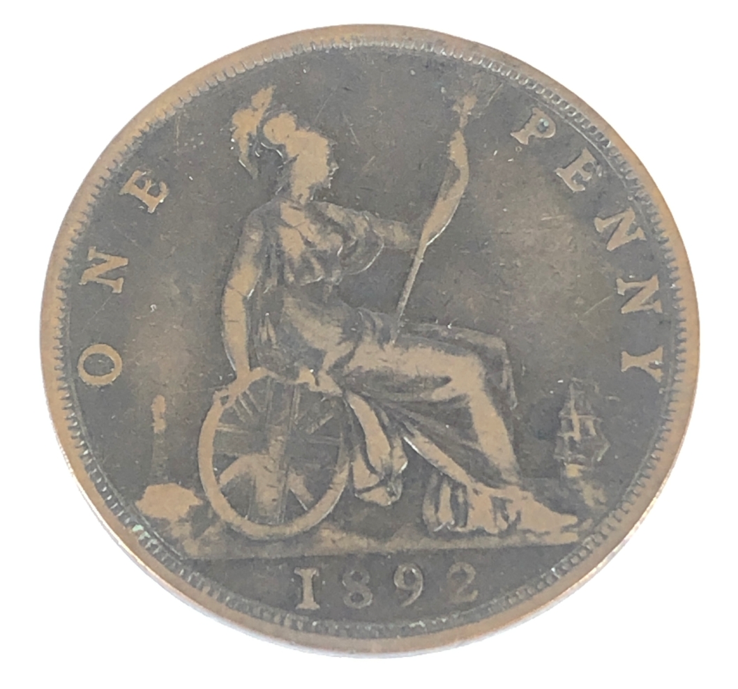 1892 Great Britain Victorian One Penny | Property Room