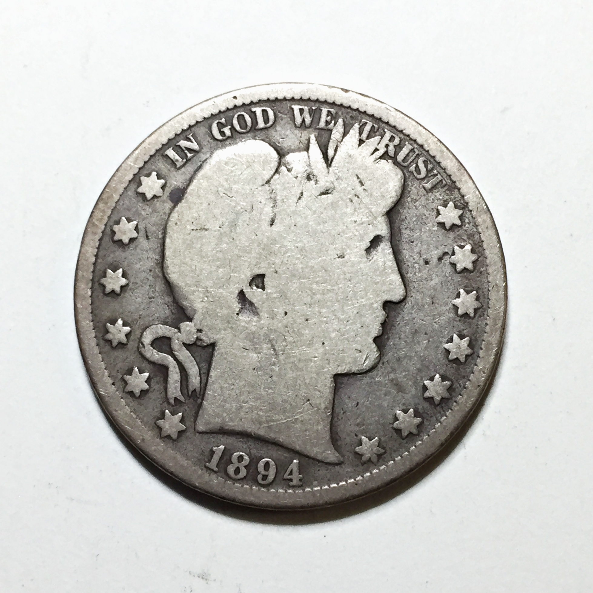 1894-S Silver Barber Half Dollar | Property Room