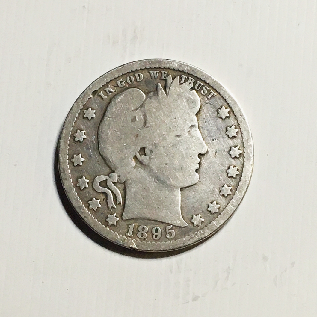 1895 Silver Barber Quarter | Property Room