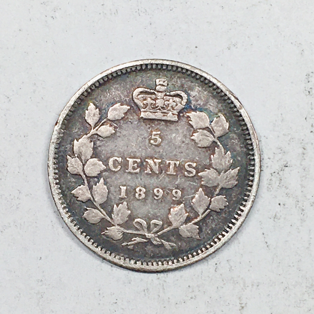 1899 Canada Silver 5 Cents | Property Room