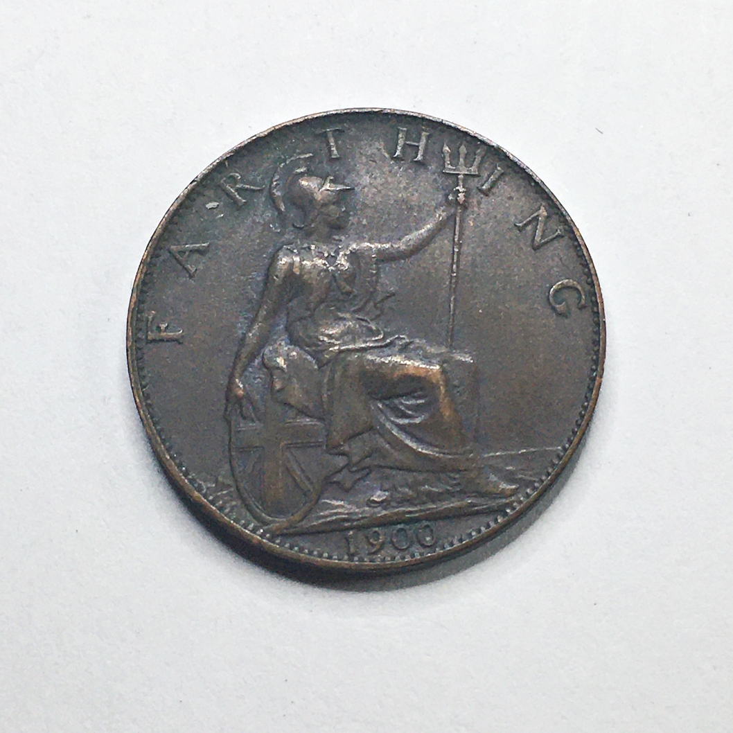 1900 Great Britain Farthing*Queen Victoria Old Head Design | Property Room
