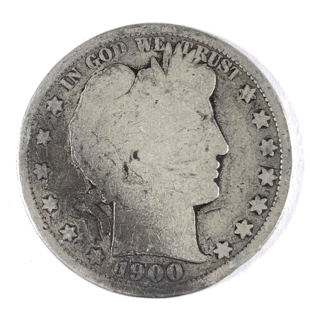 1900 Silver Barber Half Dollar | Property Room