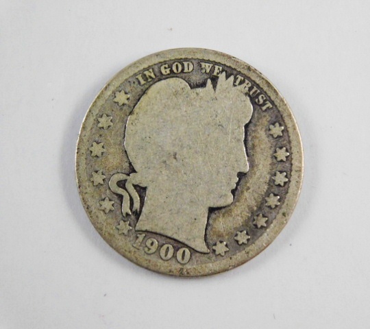 1900 Silver Barber Quarter | Property Room