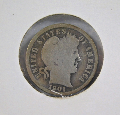 1901-O Silver Barber Dime*Struck at New Orleans Mint | Property Room