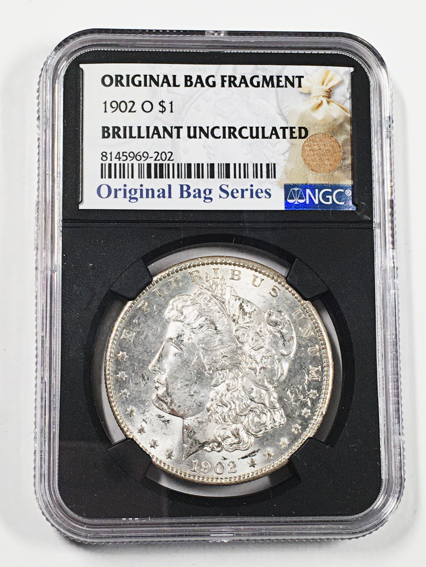 1902-O Morgan Silver Dollar*Graded Brilliant Uncirculated by NGC*Slab Contains Original Bag ...