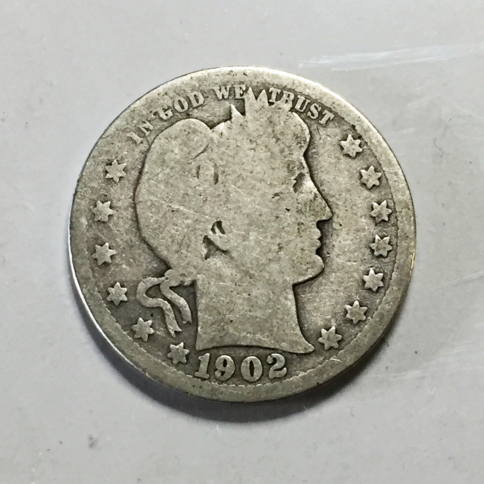 1902-O Silver Barber Quarter*Struck at New Orleans | Property Room