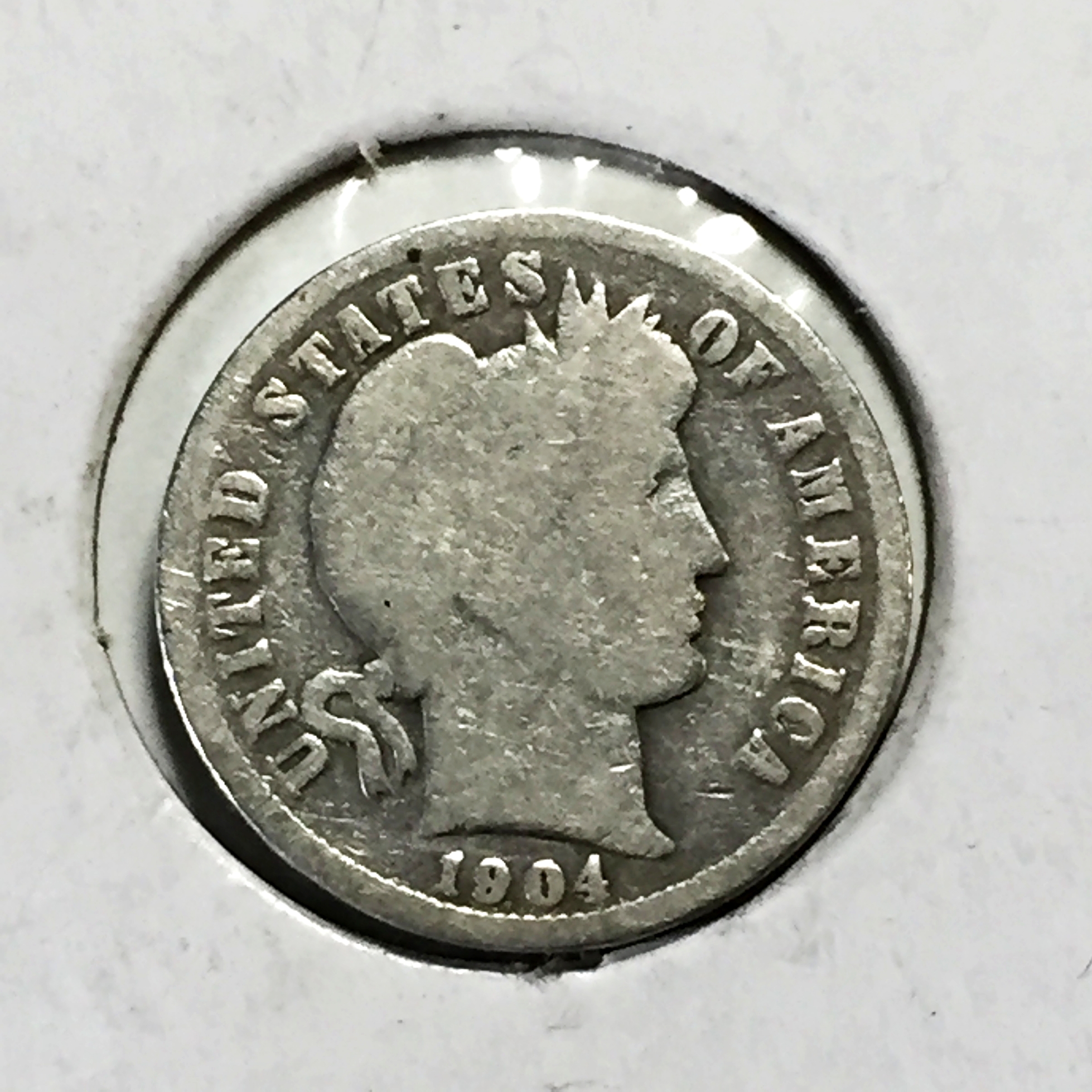 1904 Silver Barber Dime | Property Room