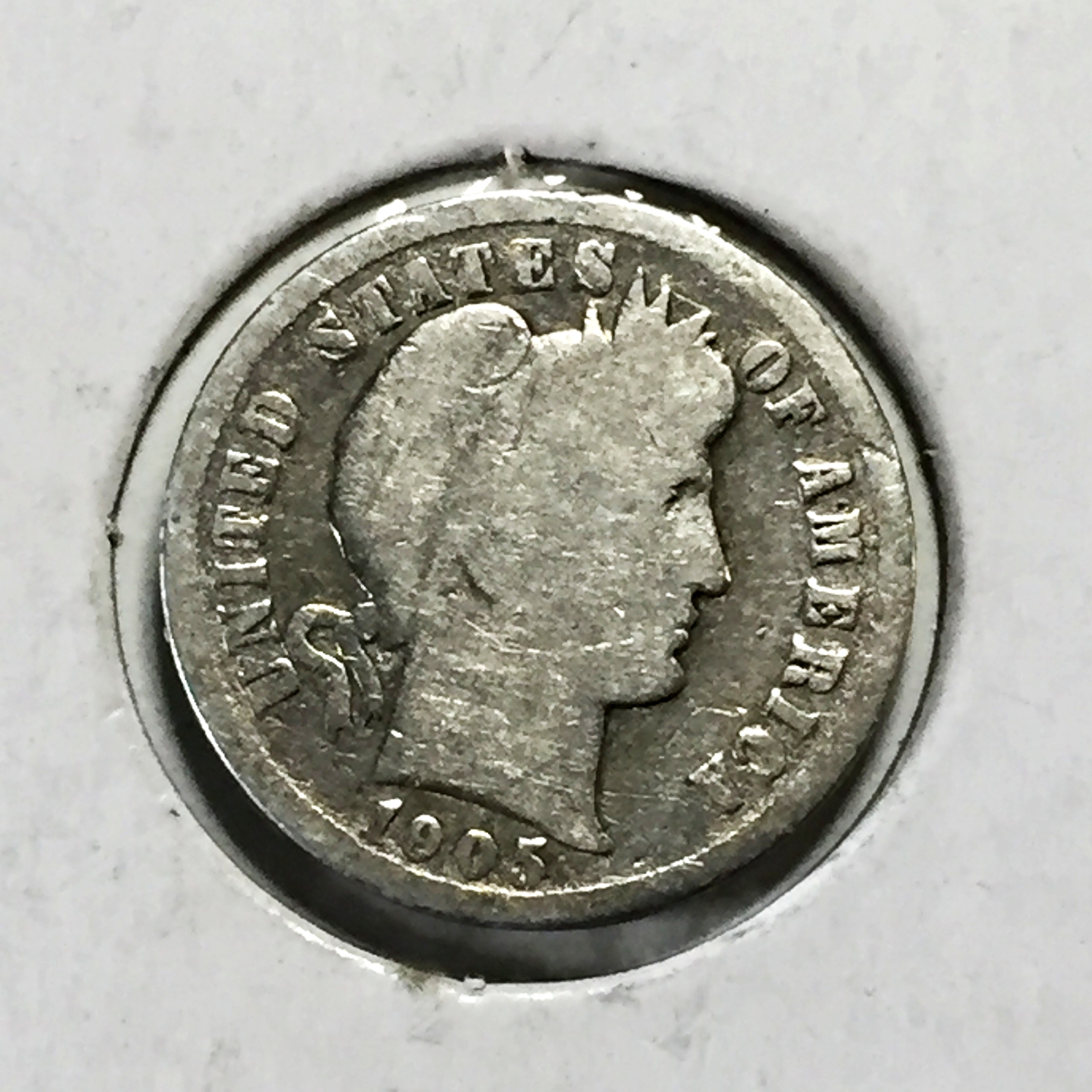1905 Silver Barber Dime | Property Room